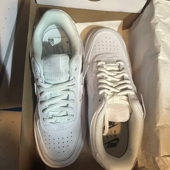 Nike | Shoes | Nike Air Force Shadow Triple White Casual Shoes Womens ...